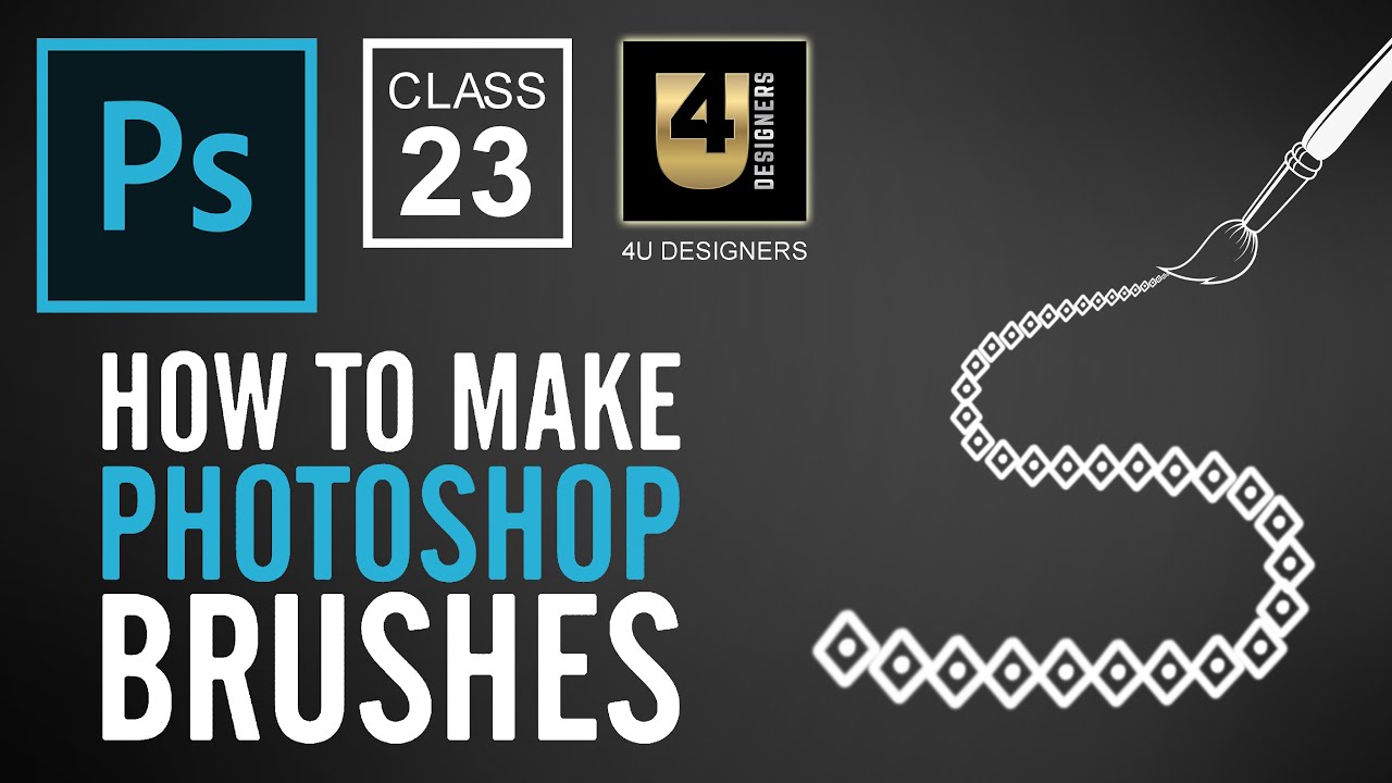 How to make ANY CUSTOM BRUSHES in Photoshop | Creating New Brushes ...