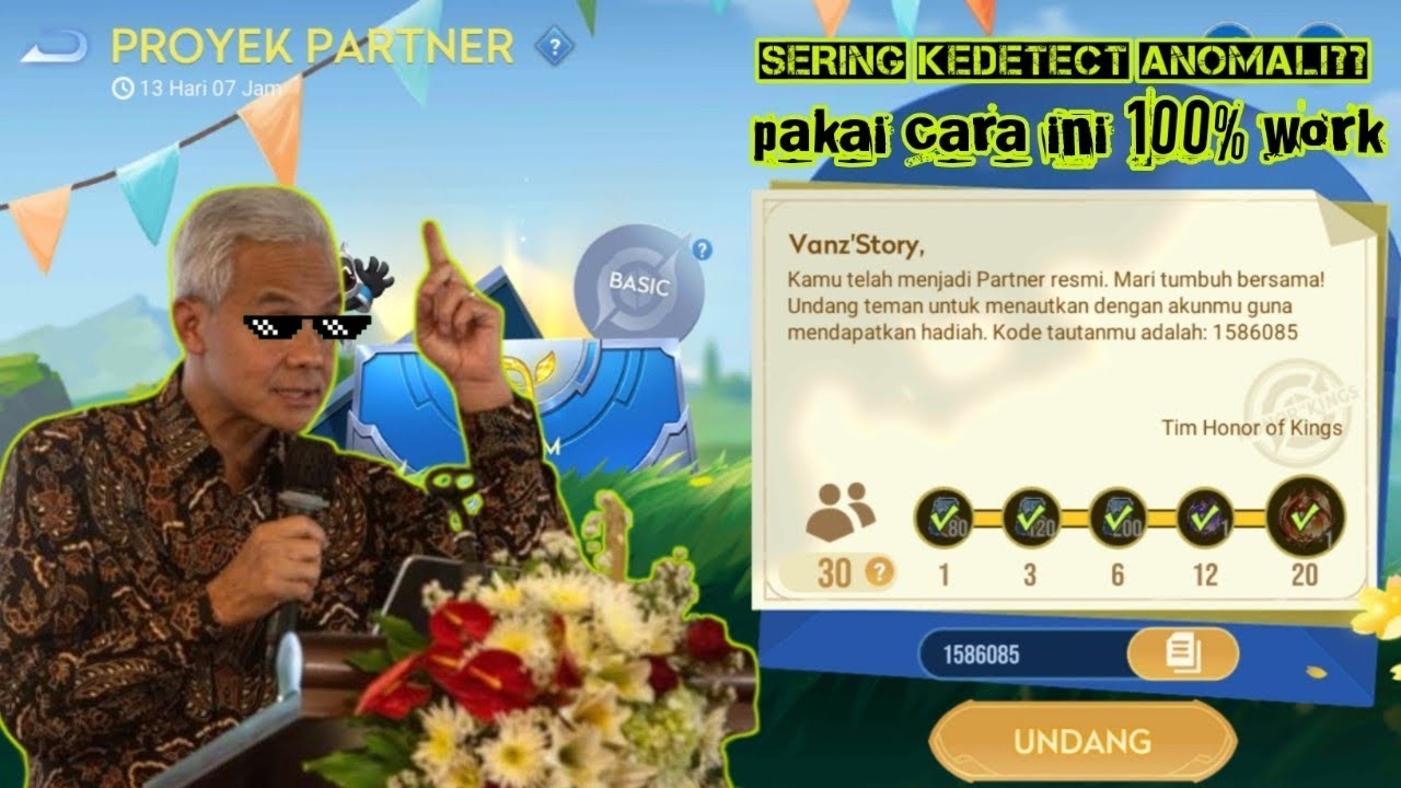 cara mudah buat akun nuyul untuk event project partner HOK, no anomali ...