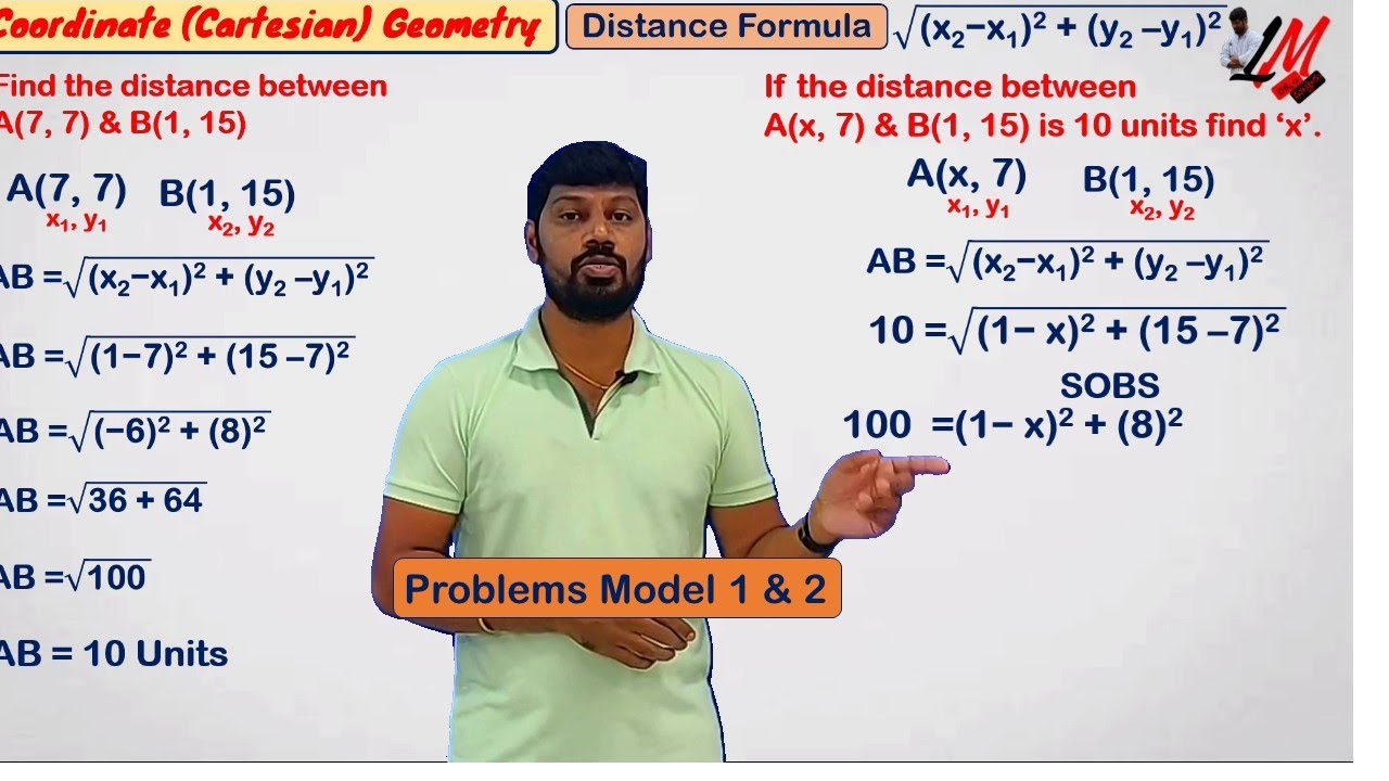 Coordinate Geometry (AP/TS State/ CBSE) Distance Formula Problems Type ...