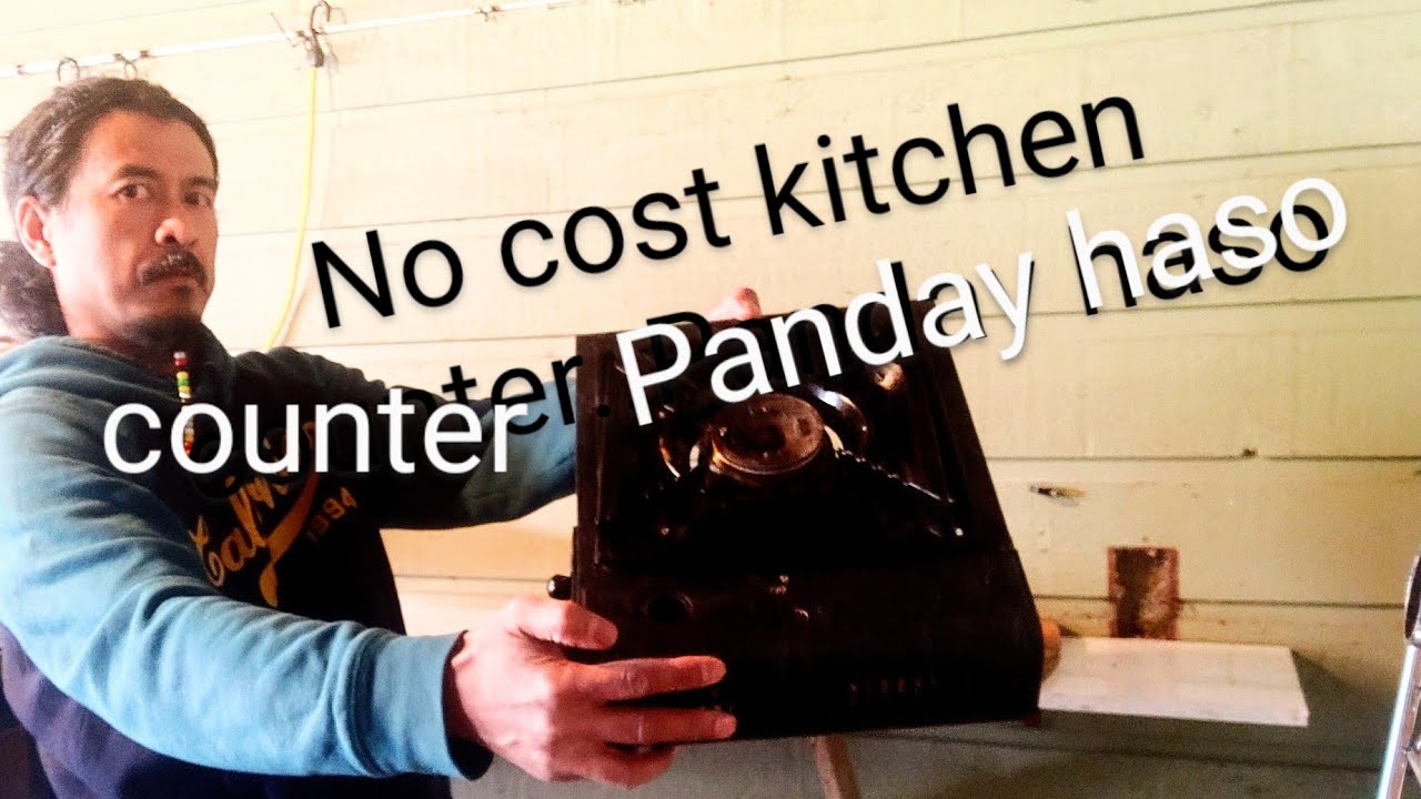 DIY.no cost kitchen counter.. Panday haso.. - YouTube