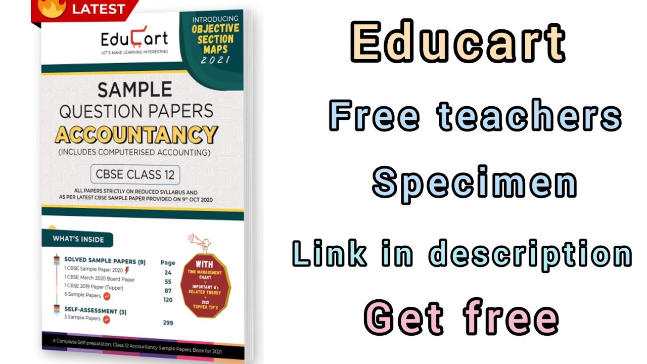 Educart free teachers specimen copy 👌 😍#unboxing #accountancy - YouTube