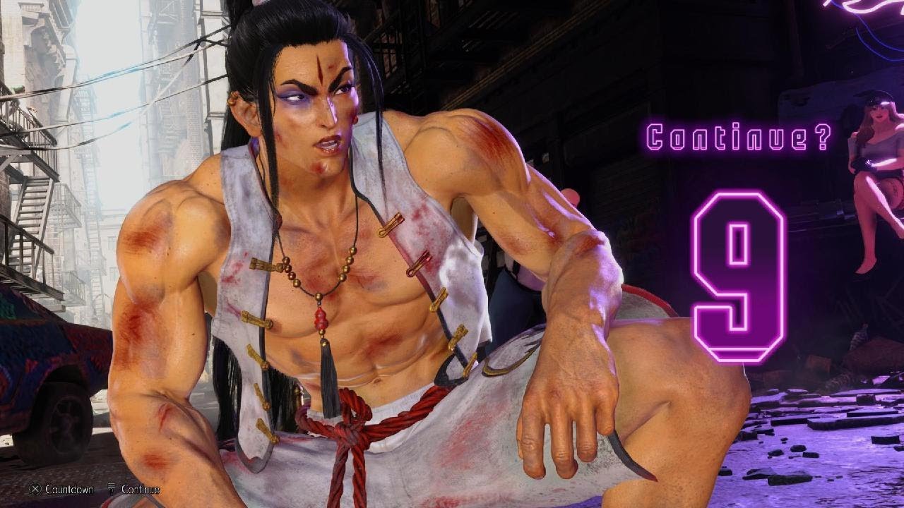 Street Fighter 6 - Jamie Continue Screen (Summer Costume) - YouTube