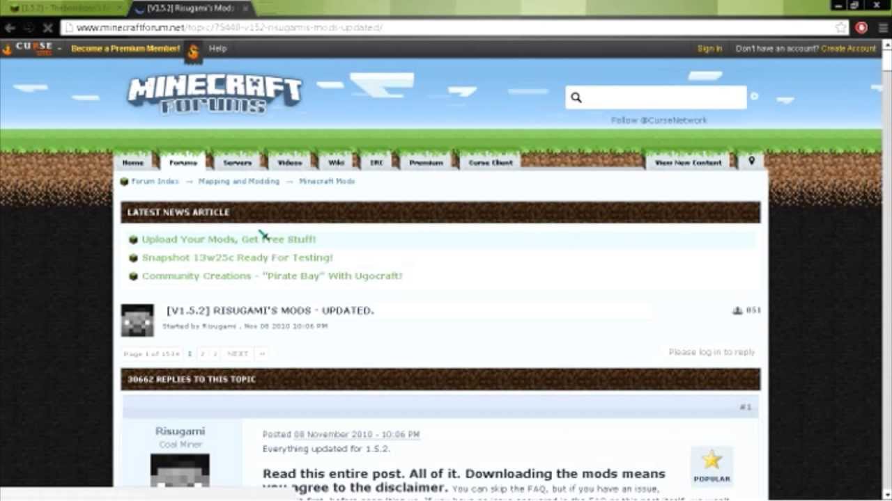 How to install Minecraft Mods (Pre-1.6 ModLoader) - YouTube