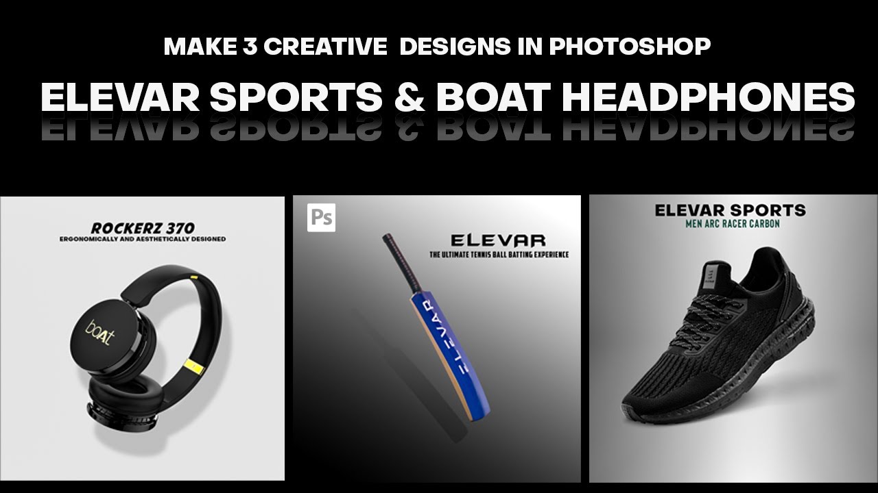 How To Create 3 Graphic Design in Photoshop Fast & Easily # ...