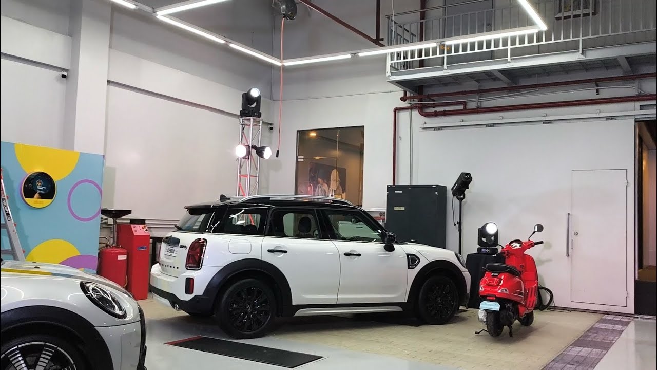 Setup at Mini Cooper showroom with Ultra Sound System - YouTube