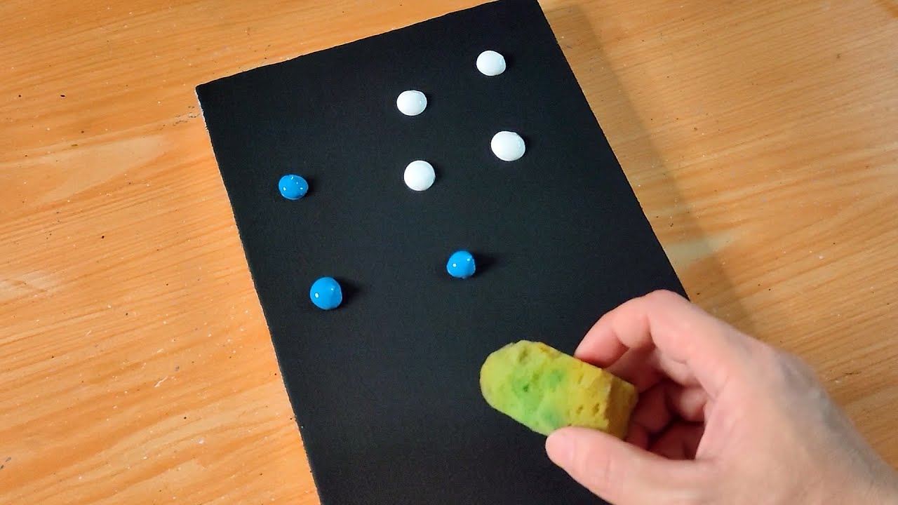 Easy canvas Painting Ideas / Easy Acrylic Painting for Beginners - YouTube