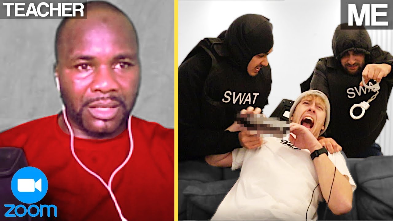 Getting SWATTED In Zoom Calls Prank - YouTube