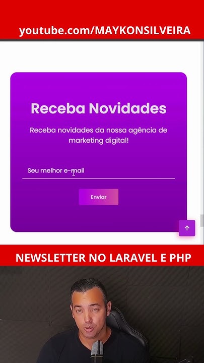 COMO CRIAR UMA NEWSLETTER NO LARAVEL E PHP #php #laravel #codeigniter #html #flutter #javascript ...