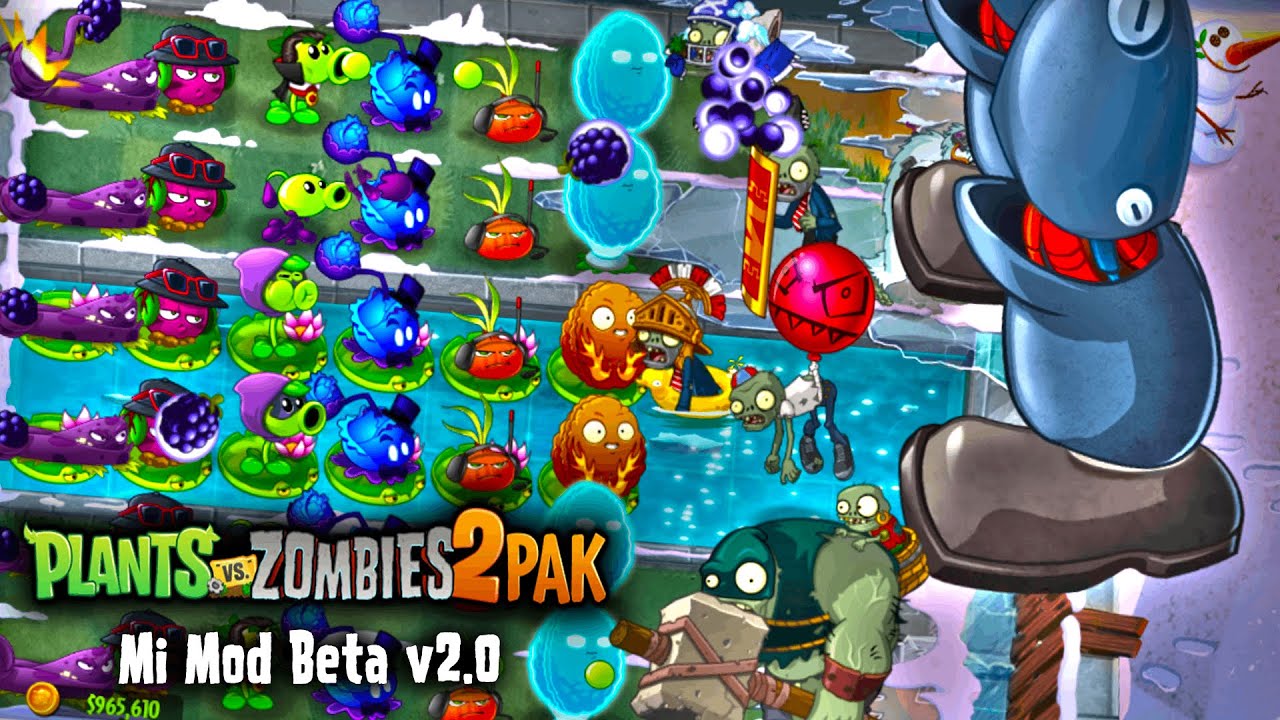 PvZ 2 PAK Mi Mod Beta v2.0 Widescreen | Blastberry Vine, Dusk Lobber ...