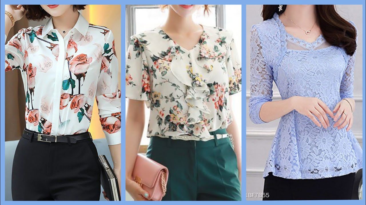 Most gorgeous Office Wear Floral blouse Design Ideas for business women ...