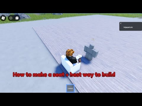 How to make a seat in Roblox studio + best way to build - YouTube