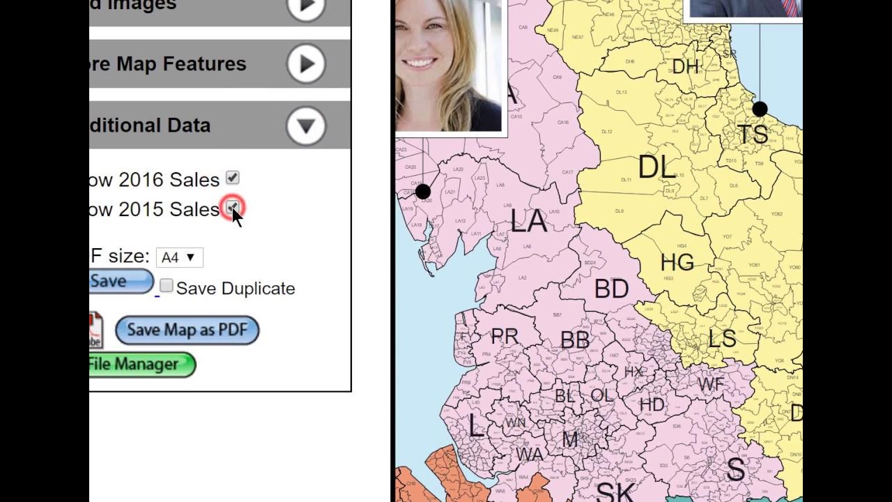 Postcode Map Customization Tools Introduction - YouTube