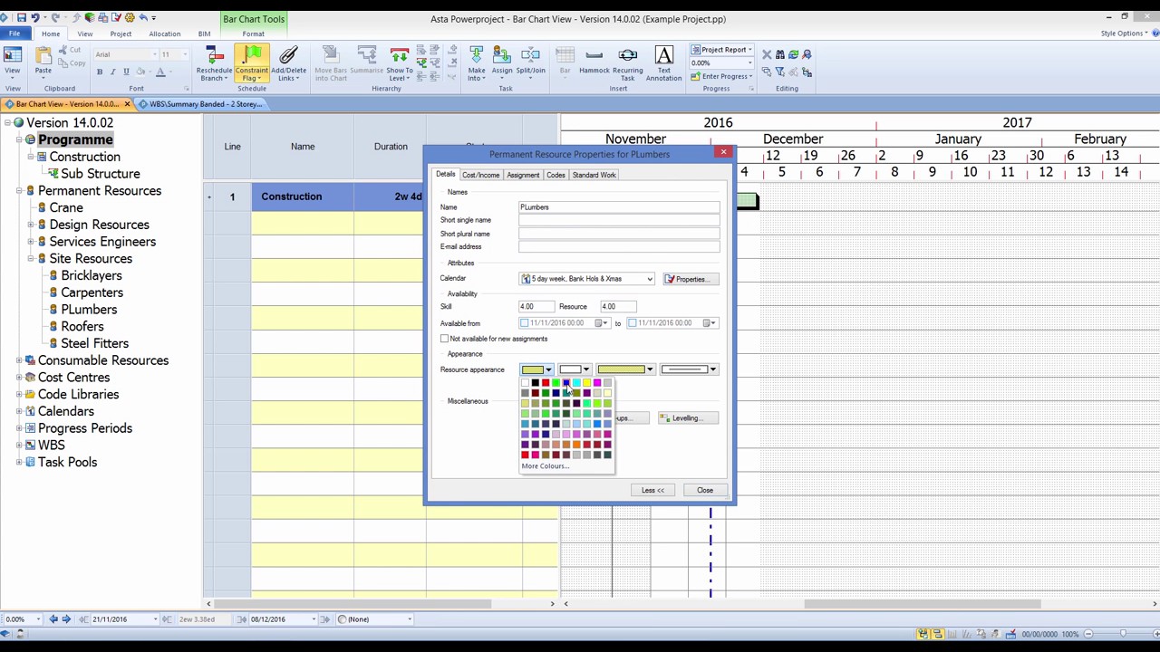 Asta Powerproject v14 0 02 New Features Create libraries - YouTube