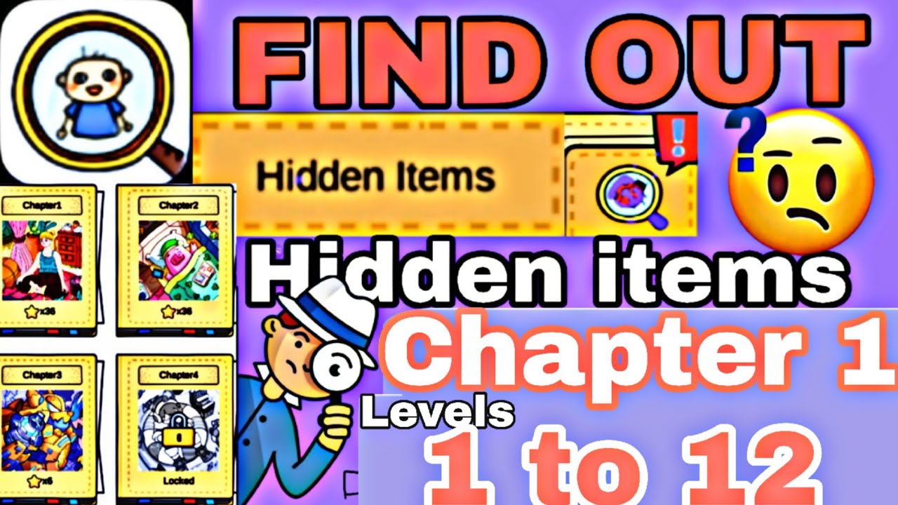 FIND OUT | Hidden Items | chapter 1 from level 1 to 12 all answers 🤔 ...