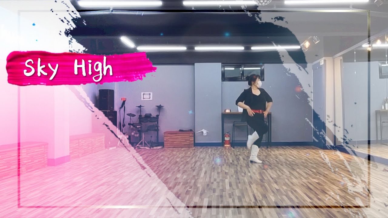 Sky High Line Dance / Improver Level / 초급라인댄스 / 스카이하이 - YouTube