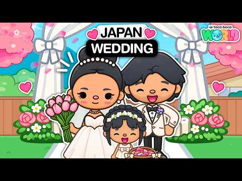 WE HAD OUR DREAM WEDDING IN JAPAN! 🇯🇵 | Toca Life World Family Roleplay 🌍