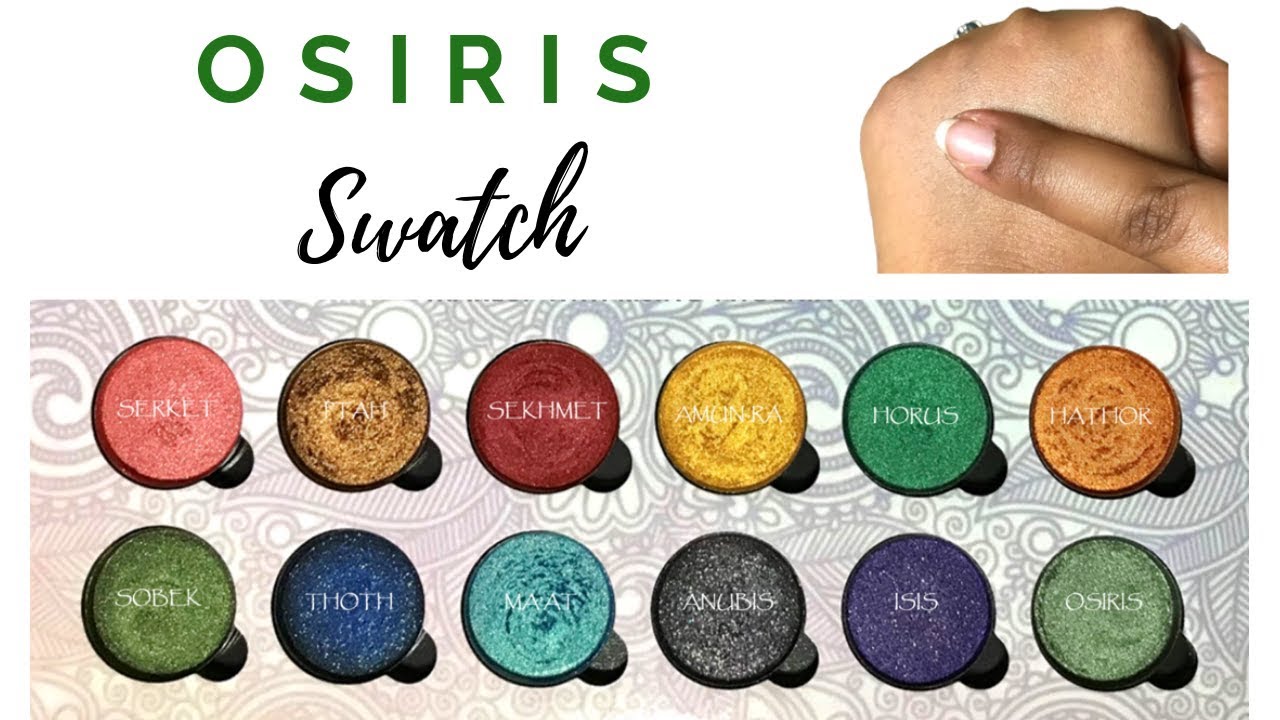 Swatch of Osiris | Egyptian Gods & Goddesses | Makeup With Rising ...