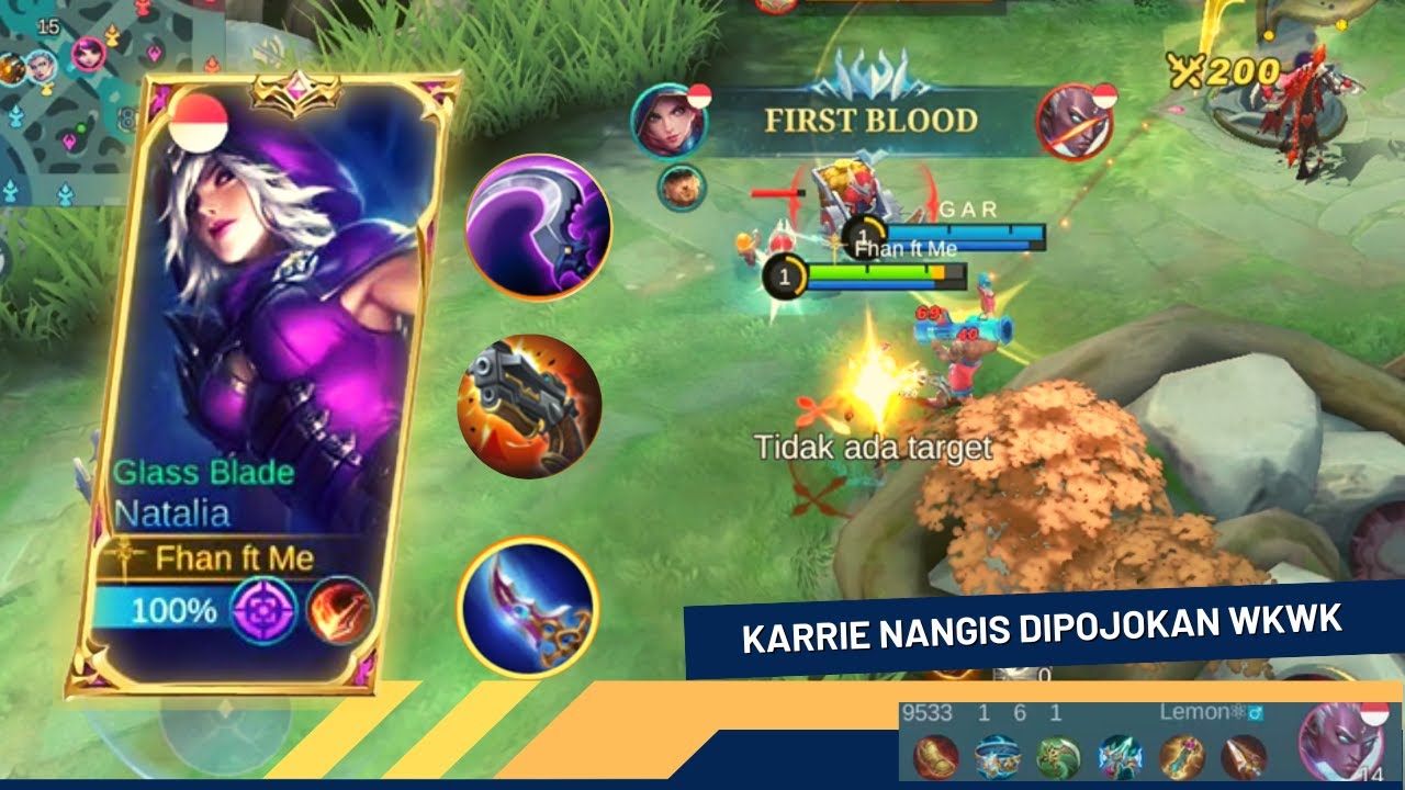 SOLO RANK NATALIA LOCK MM SAMPAI COKELAT | NATALIA TOP 1 GLOBAL ...