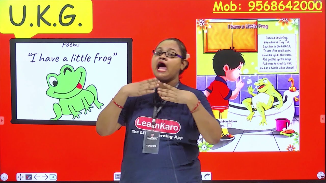 I Have A Little Frog | English Rhyme with Lyrics | Fun Engaging Rhymes ...