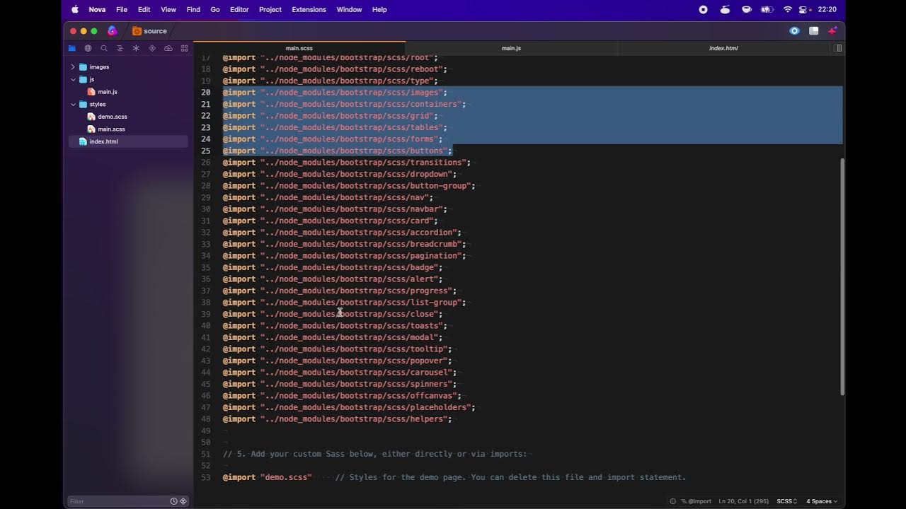 Bootstrap Projects in CodeKit - YouTube