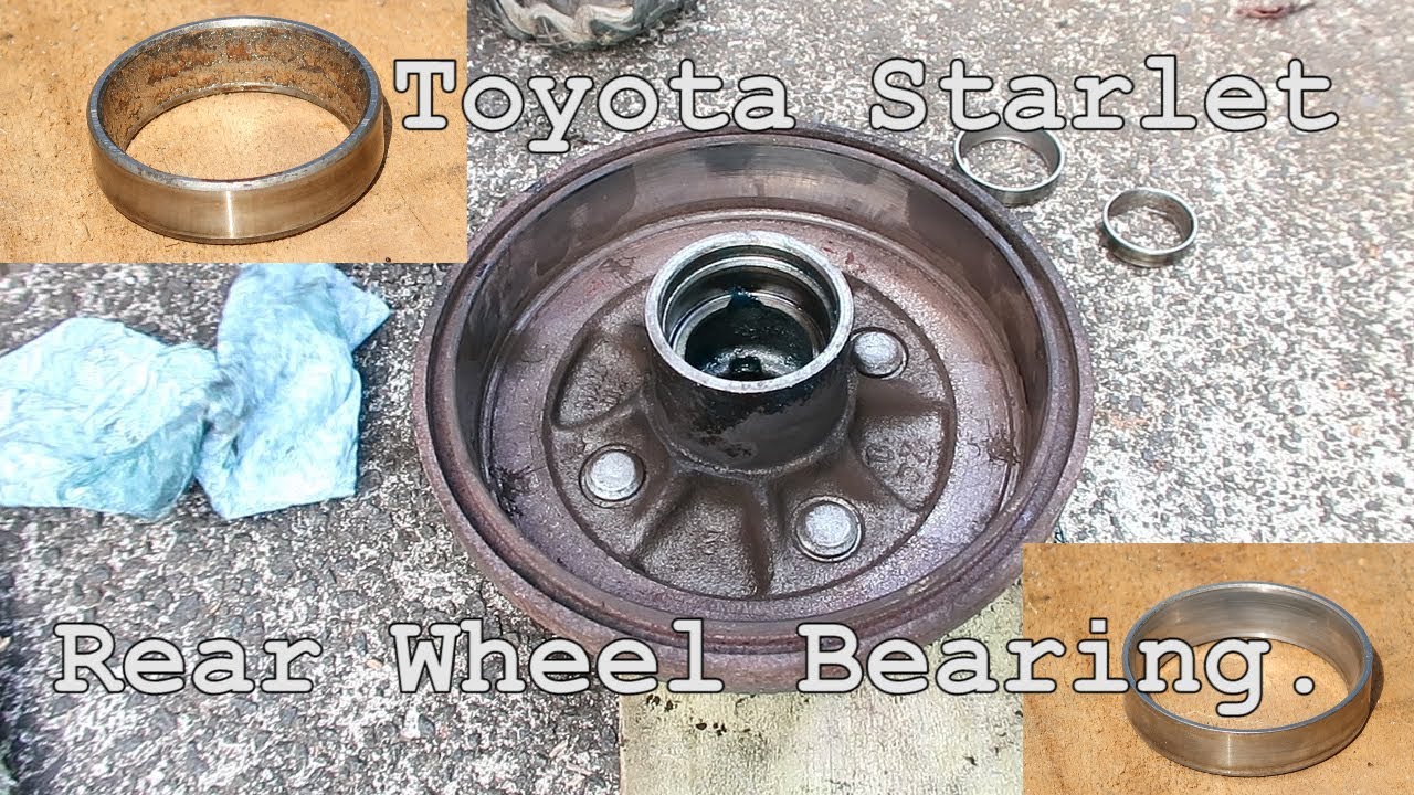 Toyota Starlet. Rear Wheel Bearing. - YouTube
