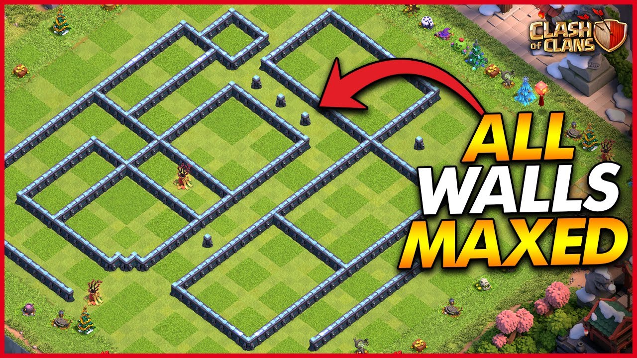 MAXING OUT ALL WALLS AT TH13!! | Farm to Max - Town Hall 13 - Clash of ...