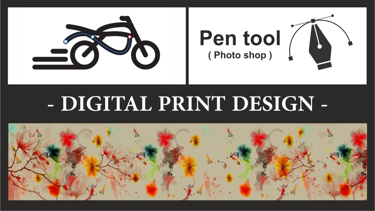 Pen Tool ( Mango Design ) - Digital Print - Maruti Institute Of Design ...