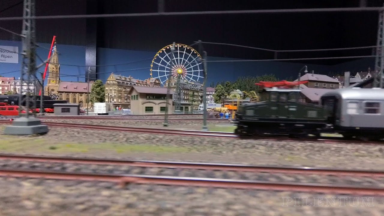 The miniature train passenger view on a model railway line 4K UHD - YouTube