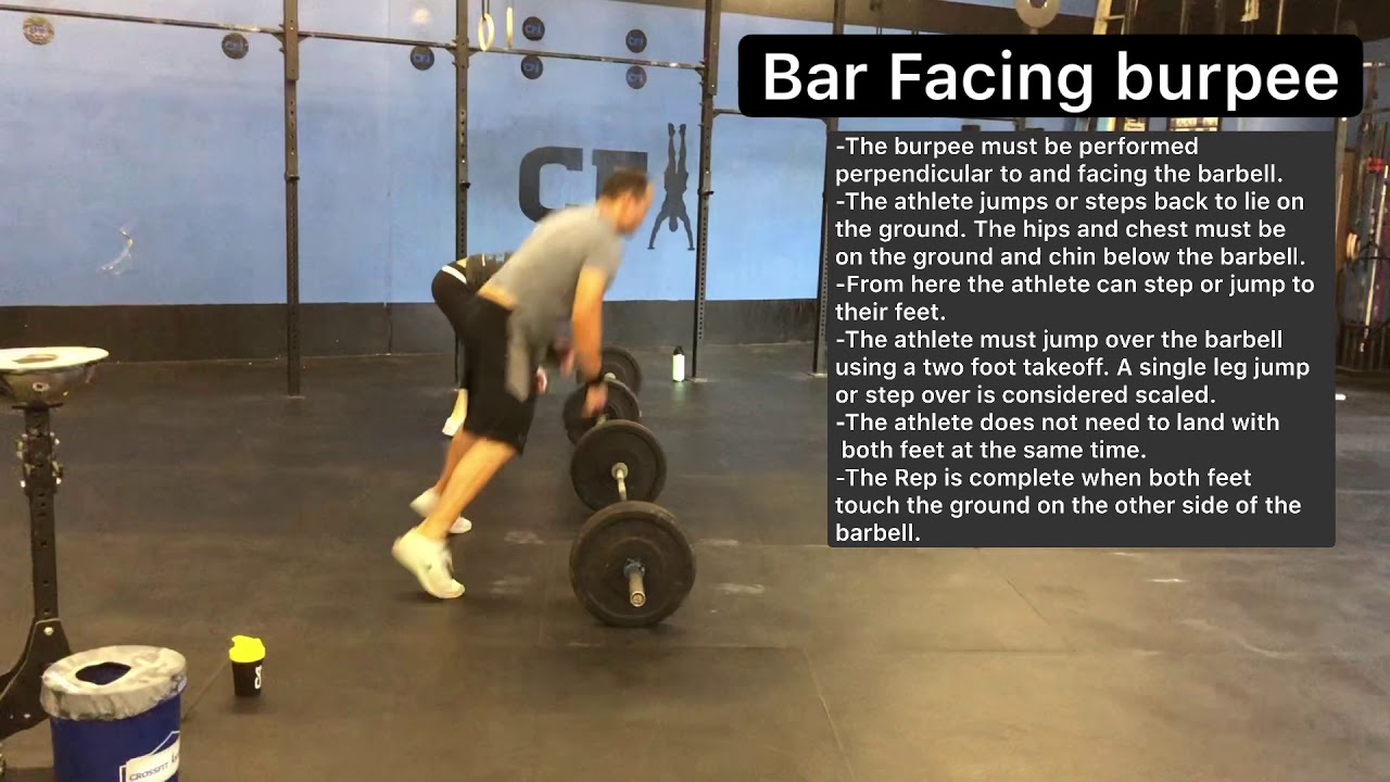 Bar facing burpee demo v2 - YouTube