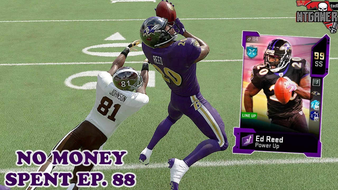 ED REED IS A BALL HAWK! NO MONEY SPENTMM MADDEN 20 - YouTube