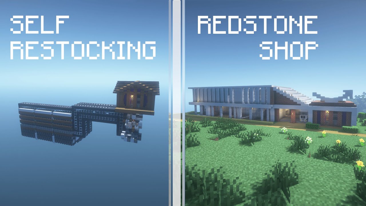 I Made a Self Restocking Redstone Shop in Minecraft - YouTube