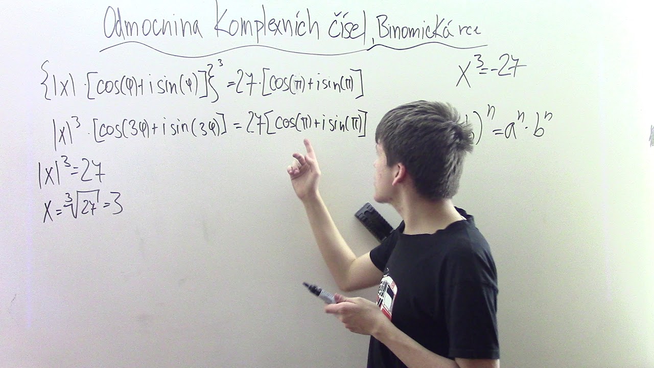Komplexní odmocnina, binomická rovnice - YouTube