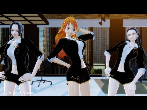 [MMD One Piece] - Hancock Nami Robin - Step KARA