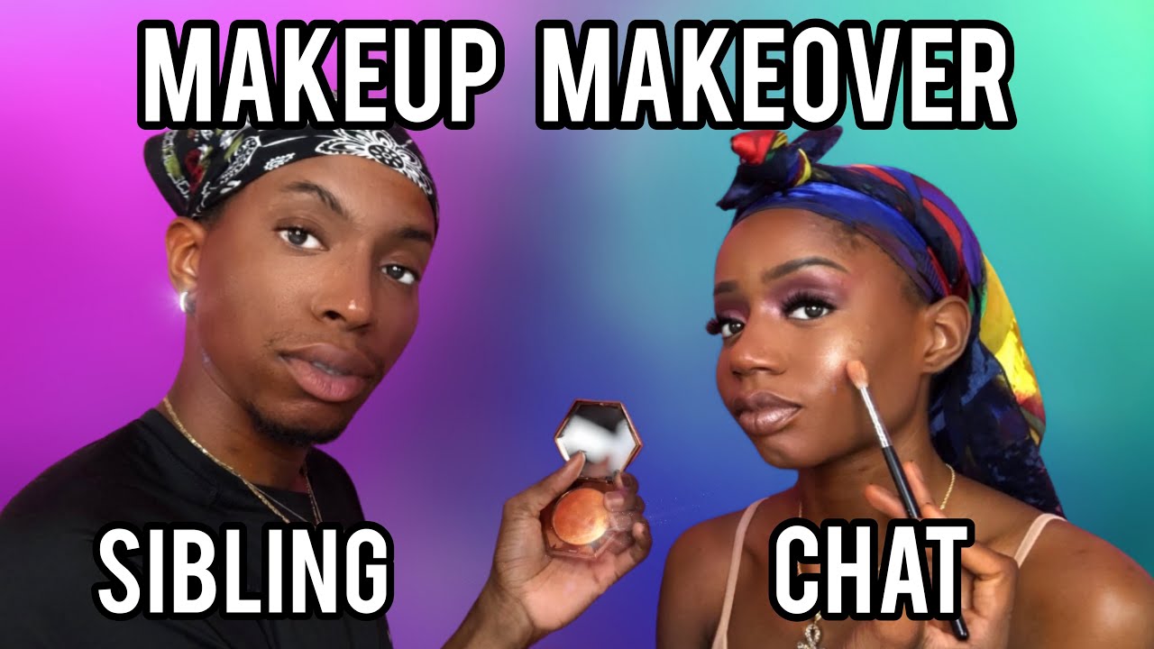 SOFT GLAM MAKEUP MAKEOVER ON MY SISTER! + SIBLING CHAT: 3 YEARS IN NY ...