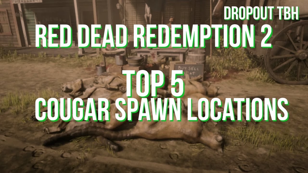RDR2 Online - Top 5 Cougar Spawn Locations - YouTube