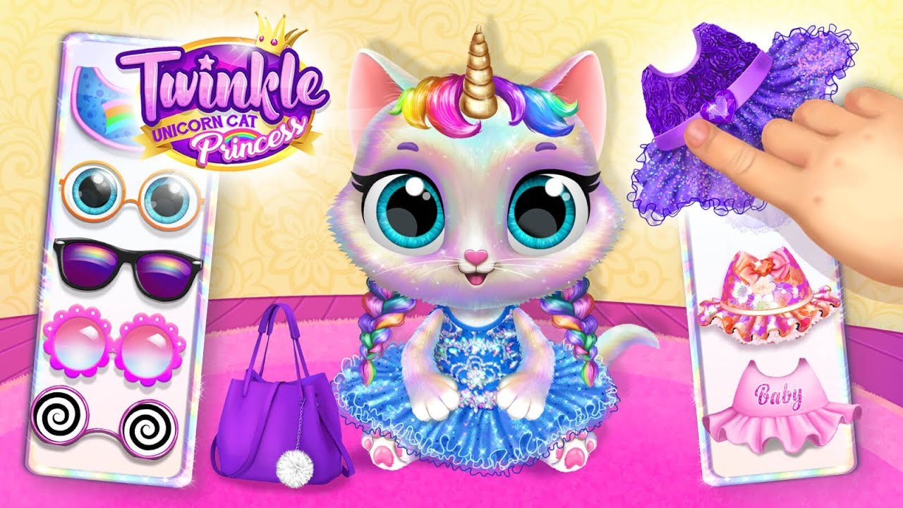 Decorate the Palace & Dress up Twinkle the Unicorn Cat Princess ...