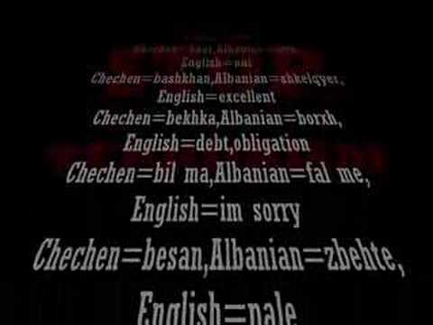 Albanian and Chechenian Language Similarity - YouTube