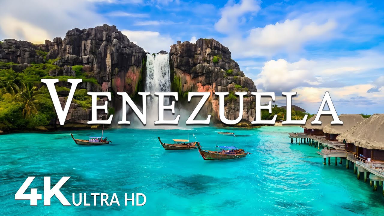 FLYING OVER VENEZUELA (4K UHD) – Soothing Music Along With Beautiful ...