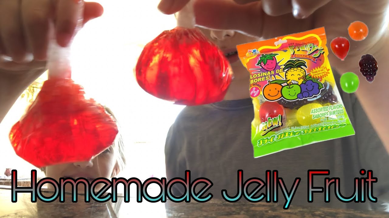 Trying out homemade Jelly Fruit - YouTube