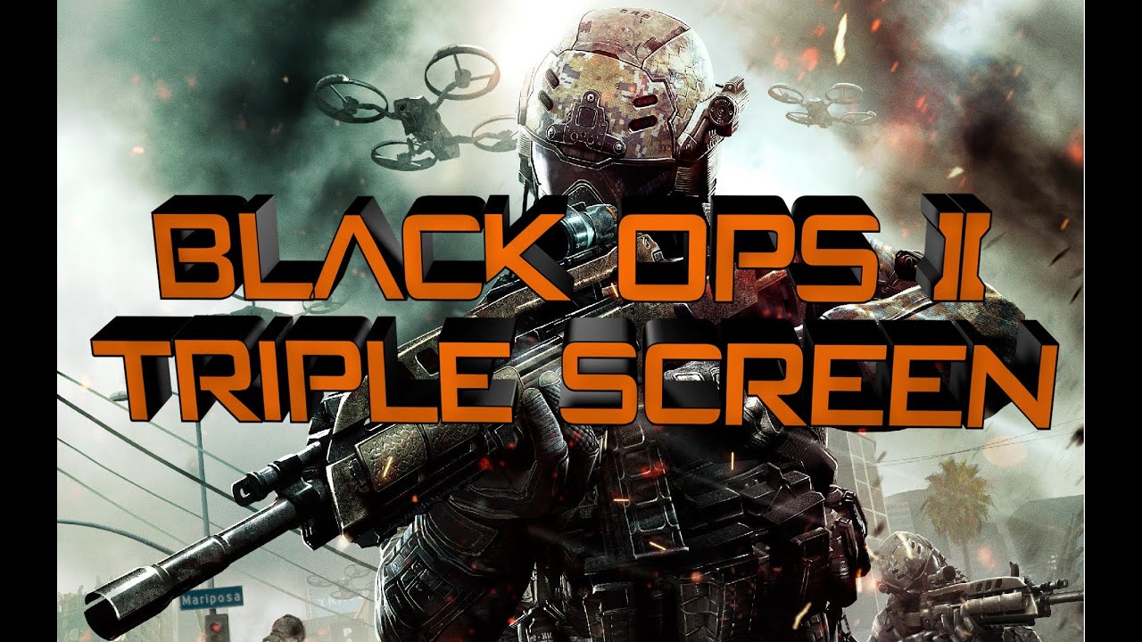 Black Ops 2 Triple Screen Eyefinity - YouTube