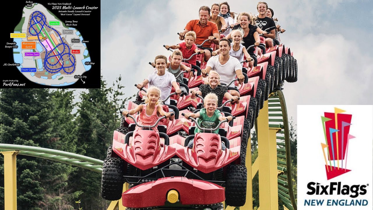 2025 Six Flags New England Intamin Straddle Coaster Analysis - YouTube