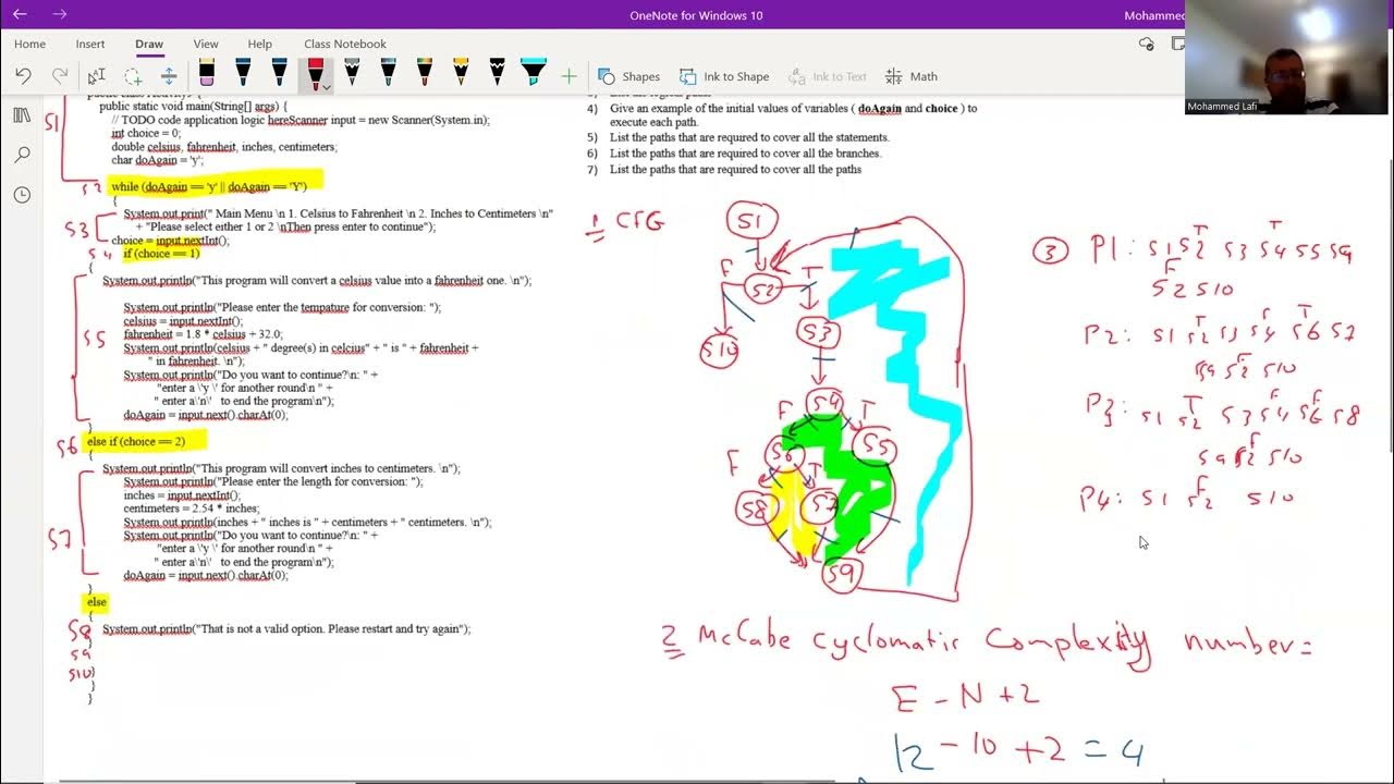control flow testing and dataflow testing activity solutions - YouTube