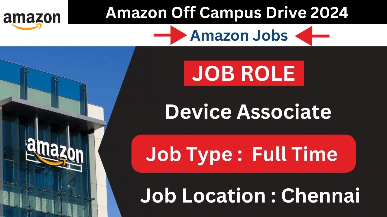 🚀 Amazon Job Vacancy Alert! 🚀 Apply Now For Device Associate 2024 - YouTube