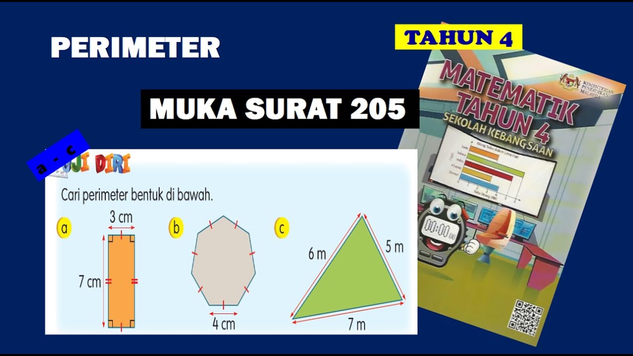 tahun 4 | ms 205 a - c | perimeter | matematik tahun 4 - YouTube