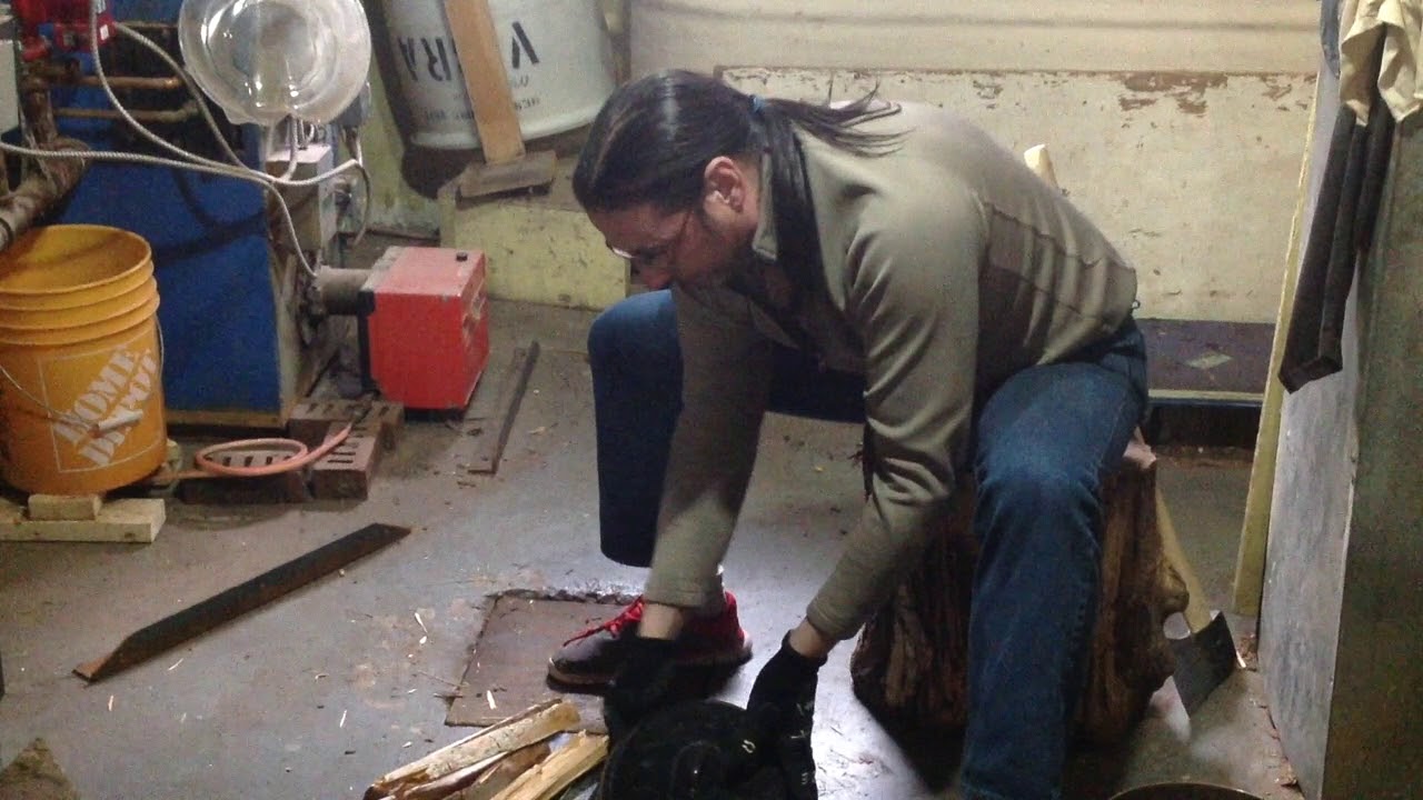 Making Charcoal with your wood stove or furnace - YouTube