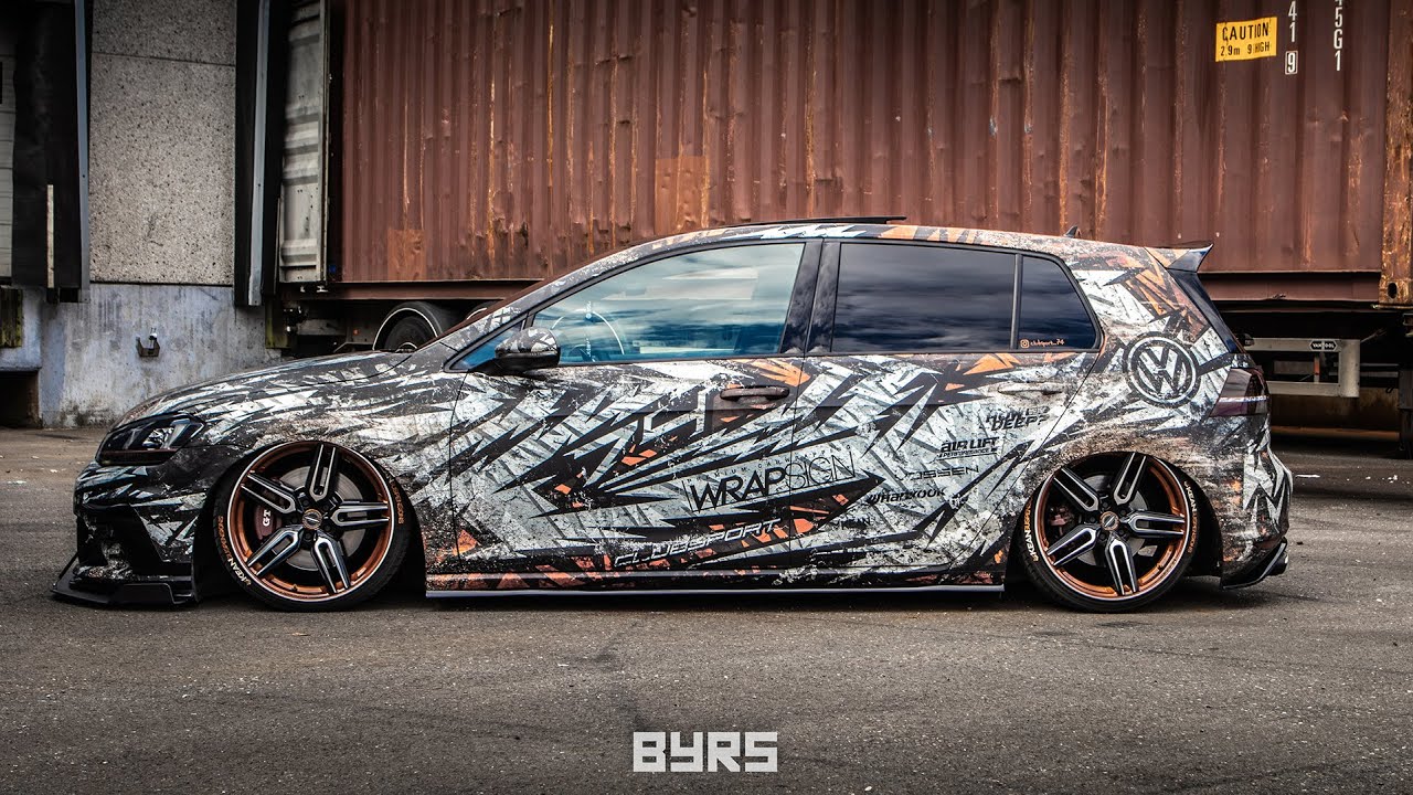 Bagged Golf GTI Clubsport | BYRS - YouTube