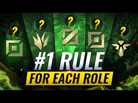 The GOLDEN RULE For EVERY ROLE In League of Legends - Patch 12.5 - YouTube