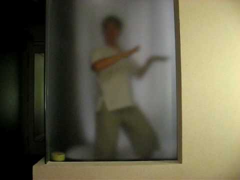 Dancing behind frosted glass - YouTube