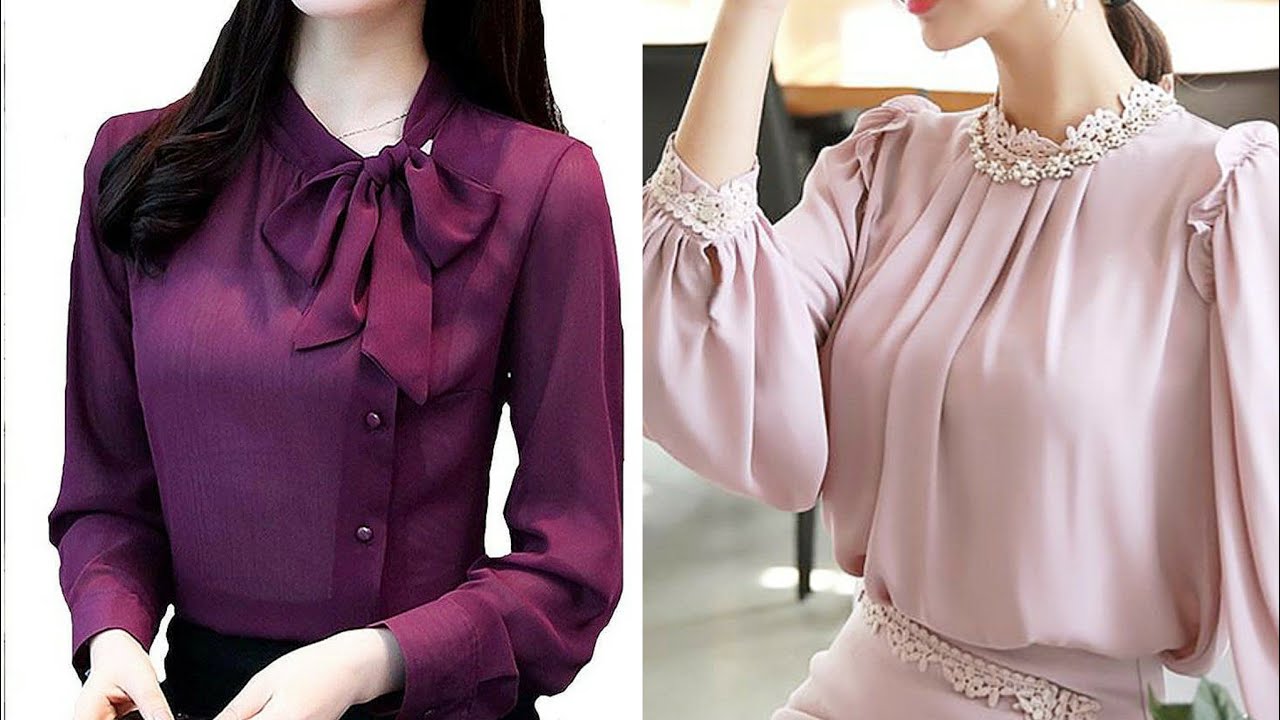 Office wear tops and blouses desings - YouTube