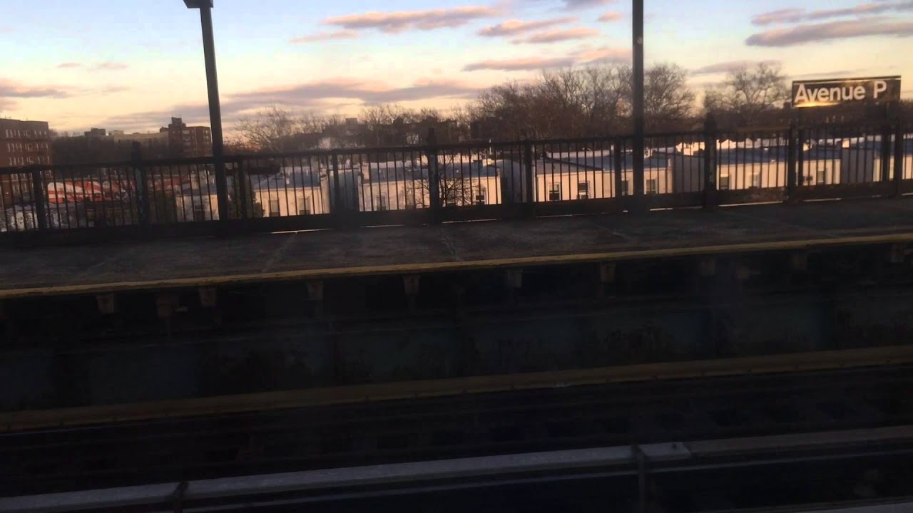 IND Culver Line: R46 (F) train ride from 4 Avenue-9 Street to Neptune ...